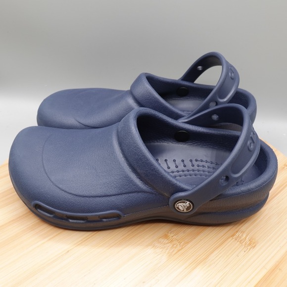 CROCS | Shoes | Crocs Shoes Adult Men 5 Womens 7 Blue Navy Bistro Clogs ...